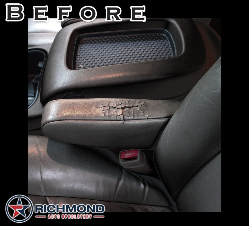 2003-2007 Hummer H2 Leather Armrest Cover: Driver Side Armrest, Wheat ...