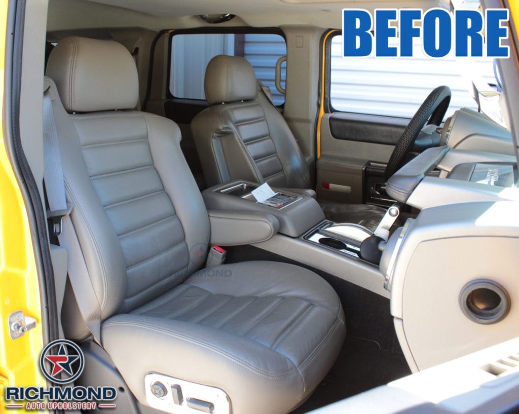 2003-2007 Hummer H2 Replacement Leather Seat Covers: Driver Side ...