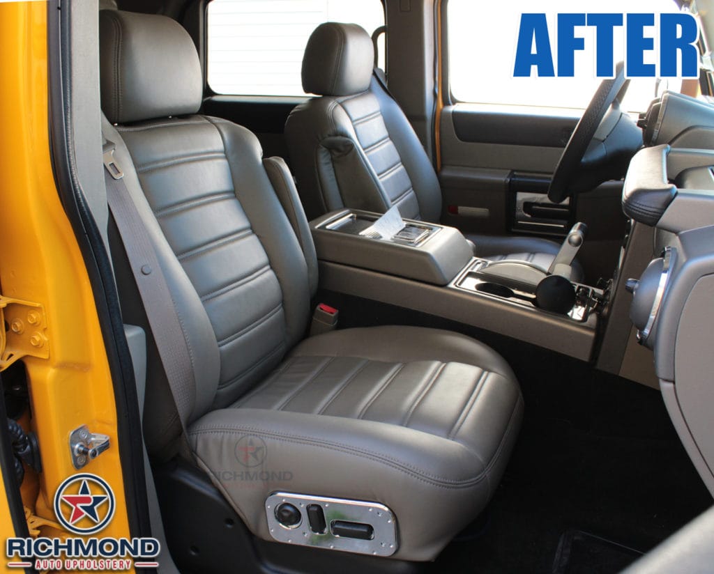 2003-2007 Hummer H2 Replacement Leather Seat Covers: Driver Side ...